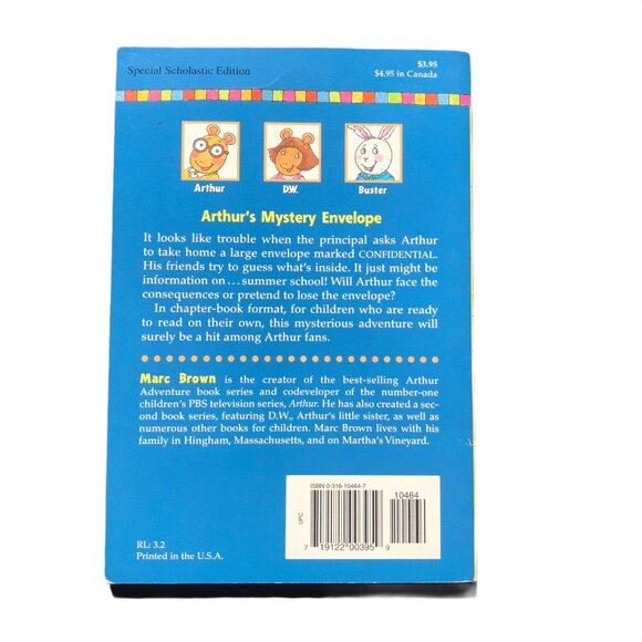 Marc Brown | Other | Arthurs Mystery Envelope Chapter Book Marc Brown ...